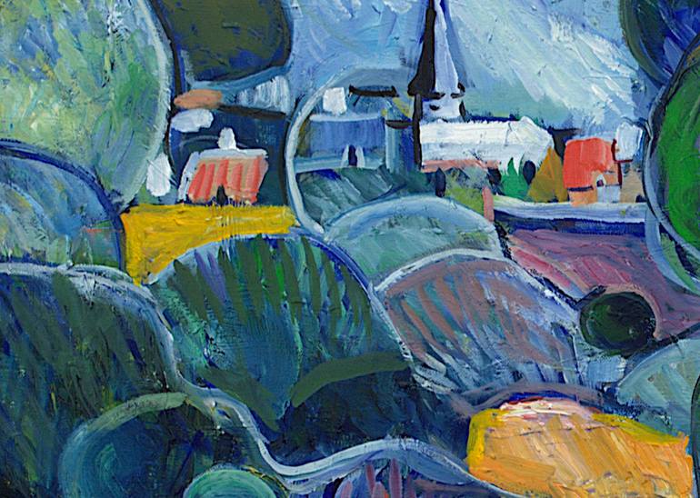Vallée de l'Andelle Painting by Patrick Marie | Saatchi Art