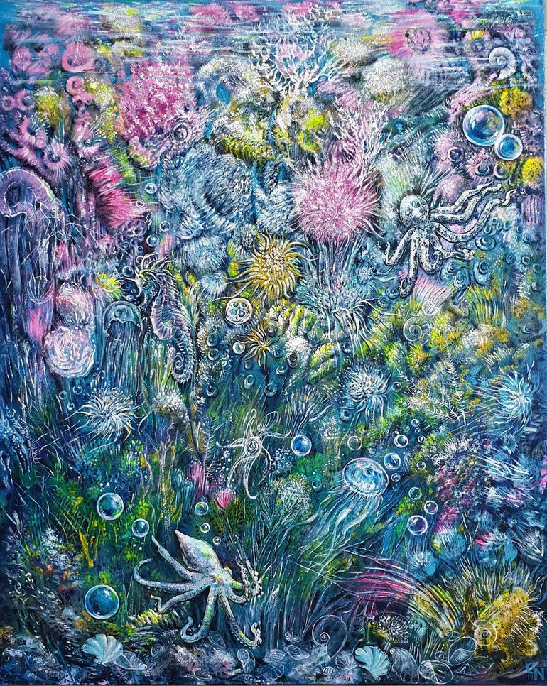 Underwater Life Painting by Natalia Graham | Saatchi Art