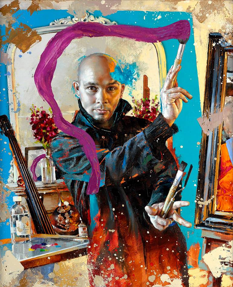 Morgan Penn Self Portrait Painting by Morgan Penn | Saatchi Art