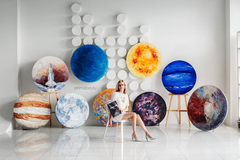 SPACE ART / modern / contemporary / solar sistem / interior Painting by ...