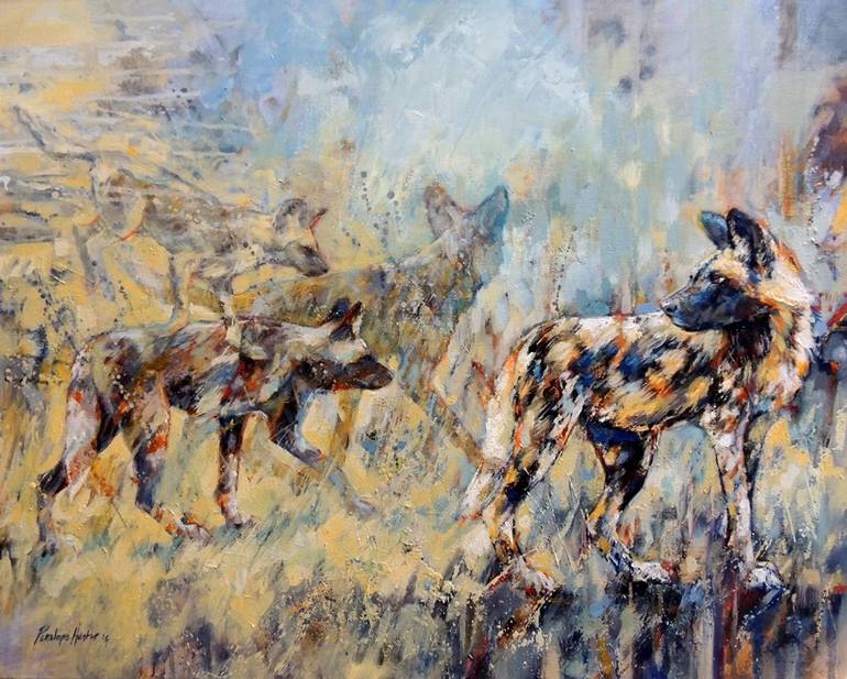 Looking back when there were many Painting by Penelope Hunter | Saatchi Art