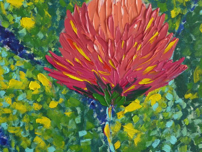 Magic flower Painting by Oksana Robko | Saatchi Art