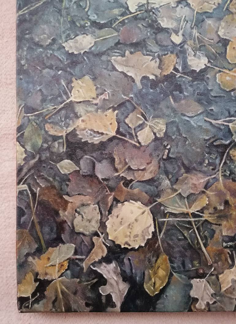 Rotten leaves Painting by Adrian Ambroziak | Saatchi Art