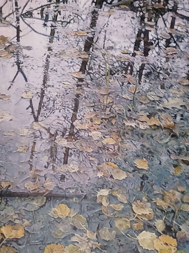 Rotten leaves Painting by Adrian Ambroziak | Saatchi Art