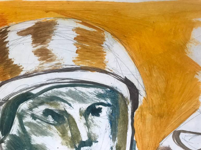 Astronaut Drawing 1 Drawing by Angelo Troilo | Saatchi Art