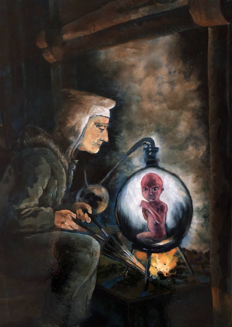 Alchemy Painting by Stephen Asma | Saatchi Art