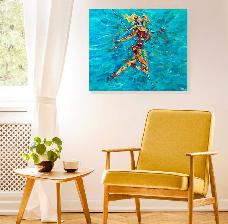 The Acrobat Painting by Berrak Ergul Lajoie | Saatchi Art