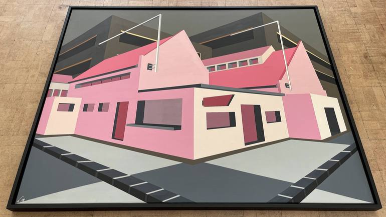 The Super Sausage Cafe Painting by Tim Muddiman | Saatchi Art