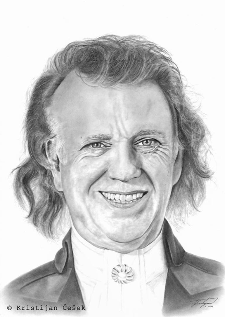 Andre Rieu Drawing by Kristijan Češek | Saatchi Art