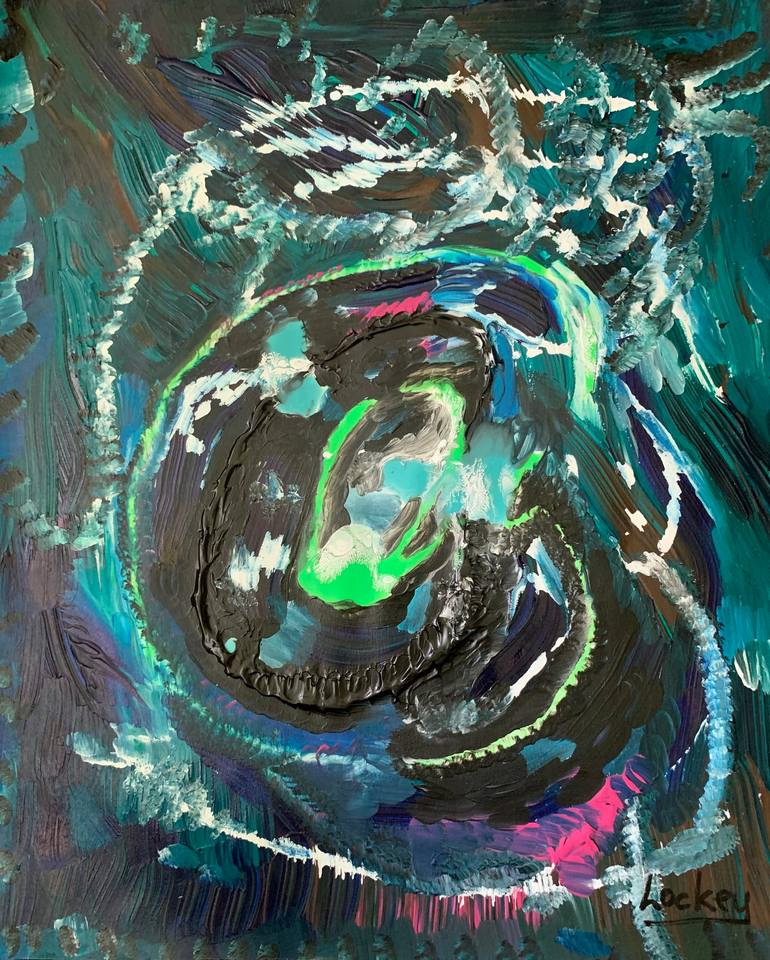 To Look Downwards, Within A Cyclone Painting by Lockey White | Saatchi Art
