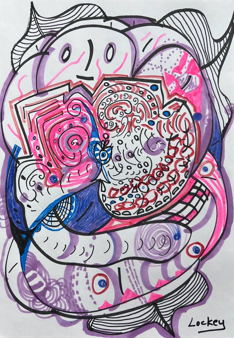 The Delight Drawing by Lockey White | Saatchi Art United Arab Emirates