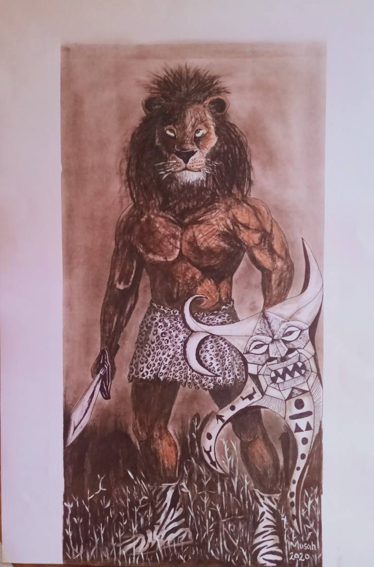 King Nubia Drawing by Musah Mwakelemu | Saatchi Art