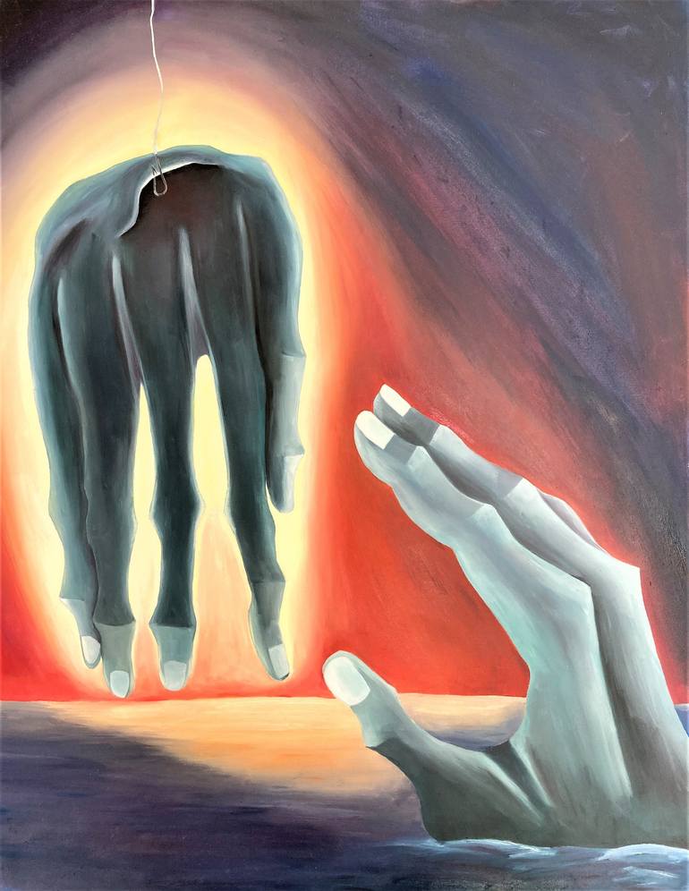 The Fisherman's Hallucinations Painting by Line Dot | Saatchi Art