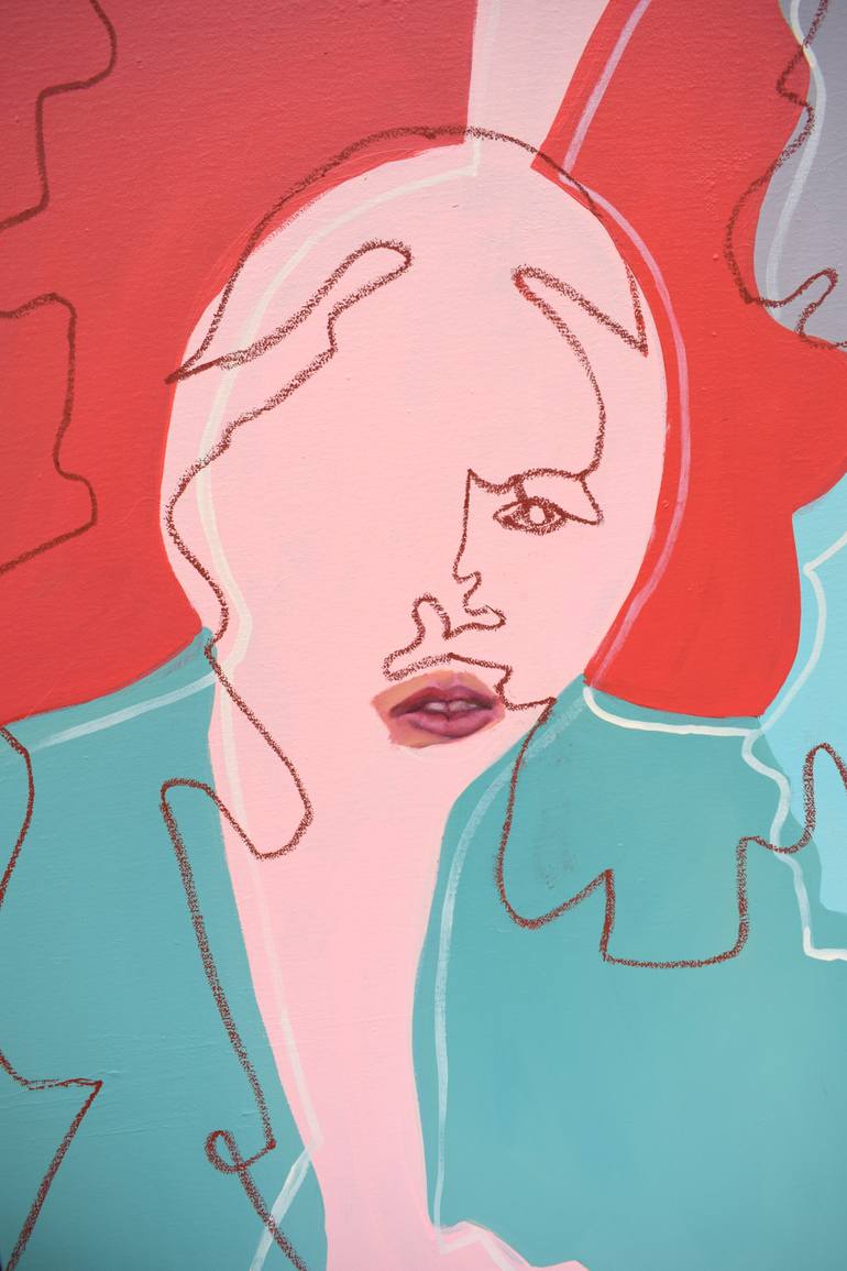 Let's Make a Connection Painting by Evelyn Morgan | Saatchi Art