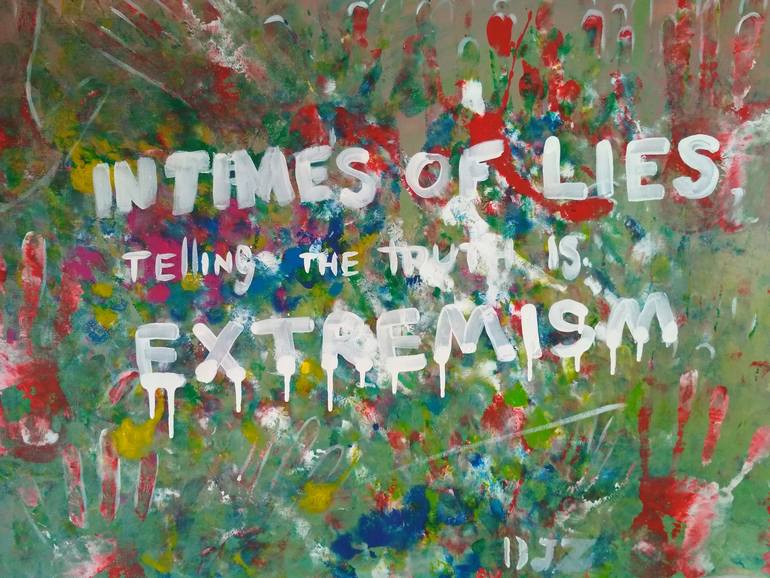 World of Lie Painting by Max Kamensky | Saatchi Art