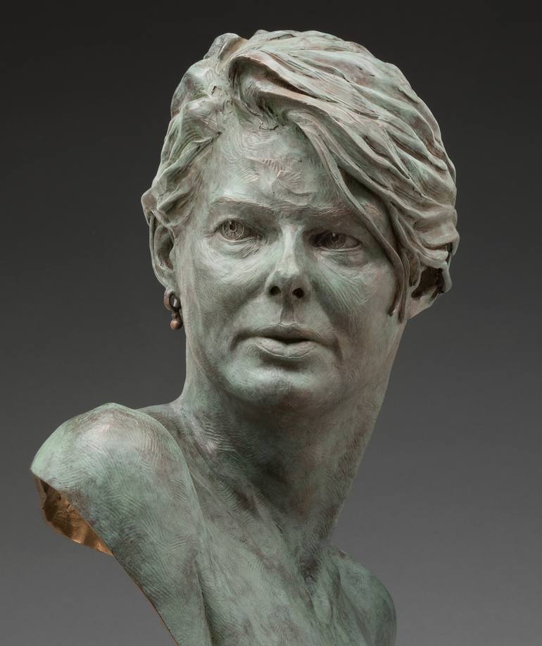 SAMPLE of feminine portrait in bronze-Life Size Sculpture by Paco ...