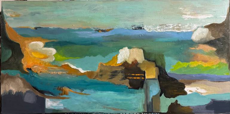 Into the Land and Water Painting by Shalla Javid | Saatchi Art United ...