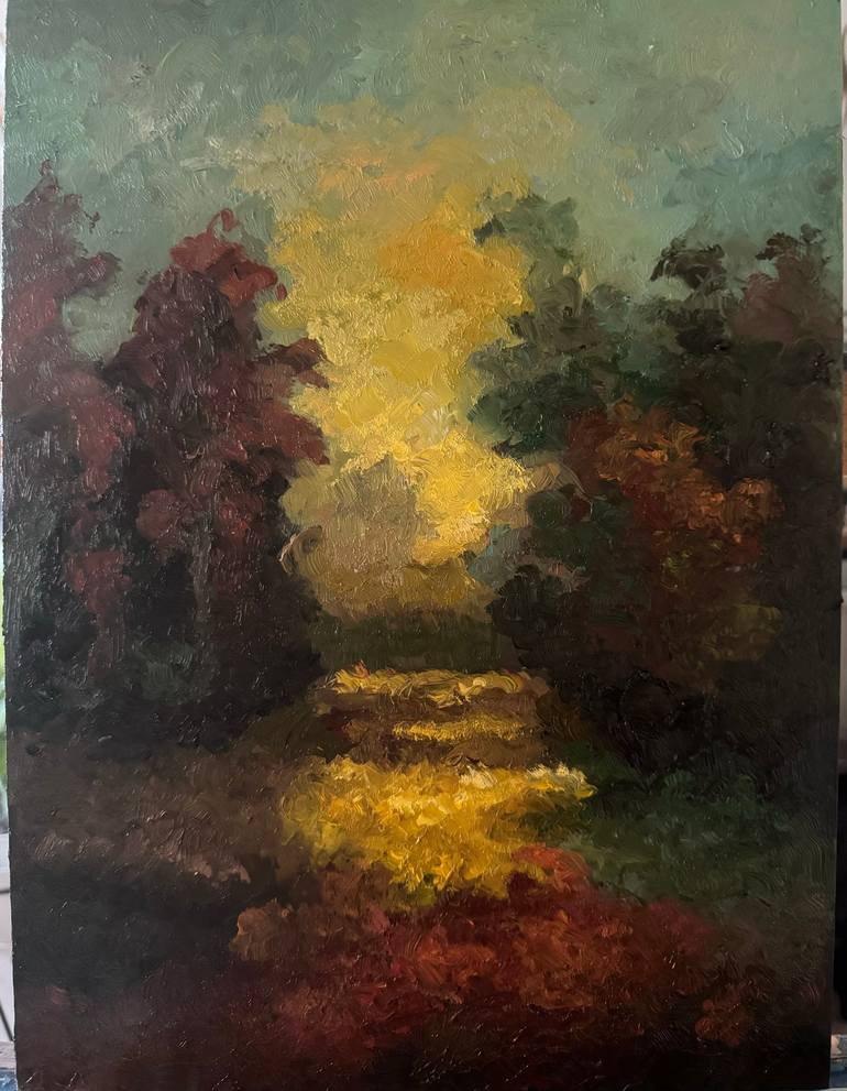 Kiss By The Sun Painting by Shalla Javid | Saatchi Art