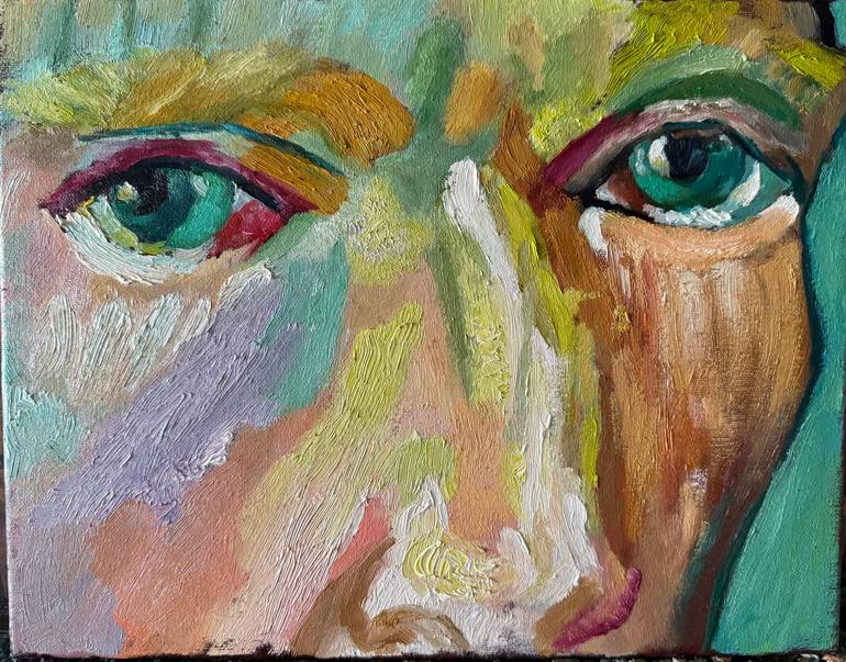 Van Goghs Portrait Painting by Shalla Javid | Saatchi Art