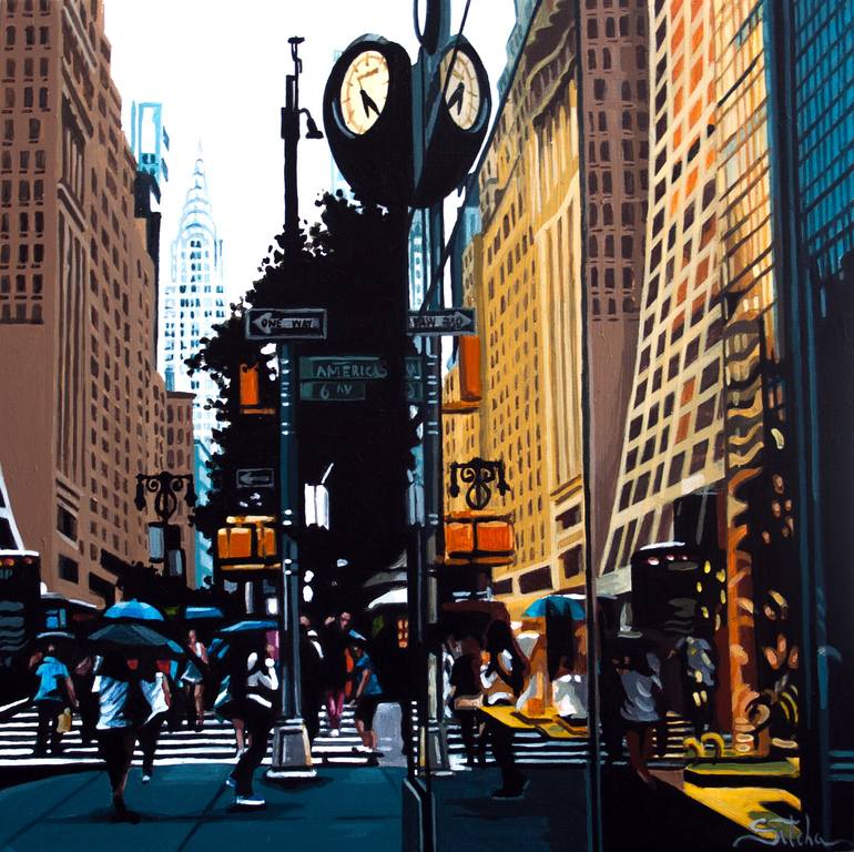 Reflejos LXV. Nueva York. Painting by Rosana Sitcha | Saatchi Art