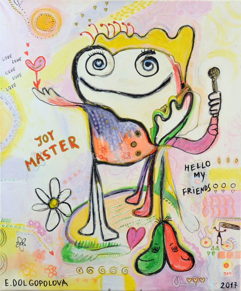 Joy master Painting by Elena Dolgopolova | Saatchi Art