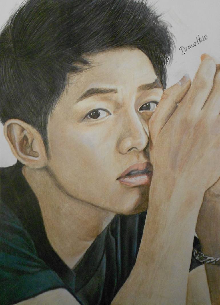 drawing of song joongki Drawing by Draw Hue | Saatchi Art