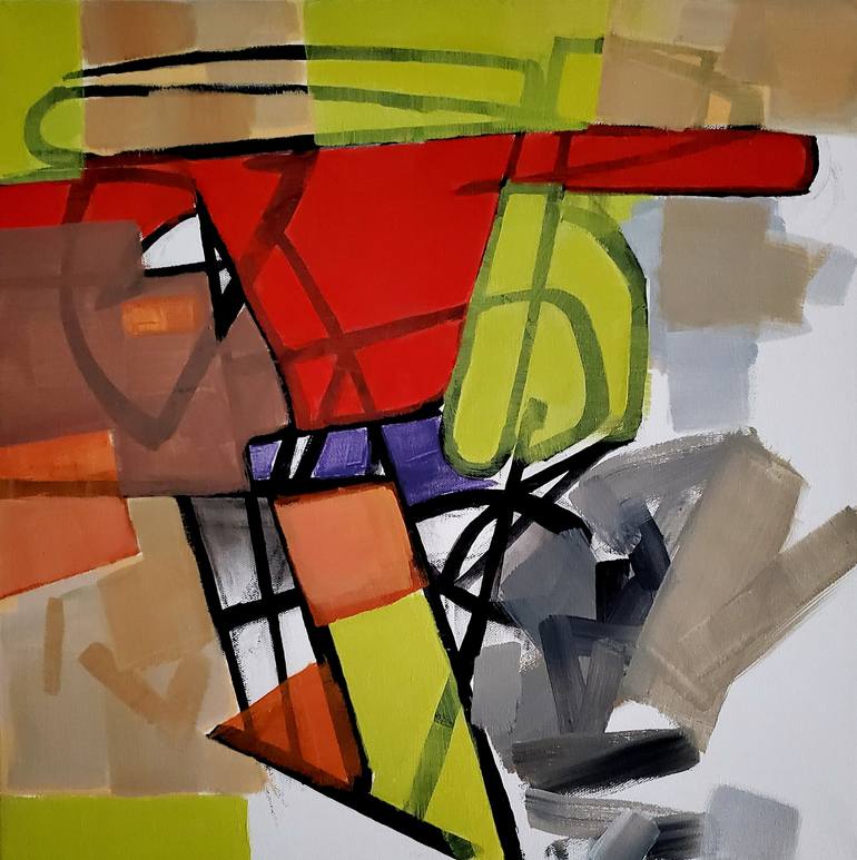 Side Step Painting by George Freeman | Saatchi Art