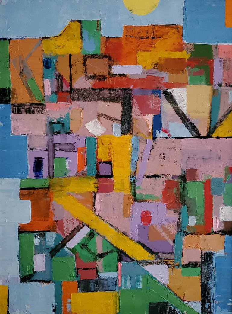 Citta Alta #1 (upper city) Painting by George Freeman | Saatchi Art