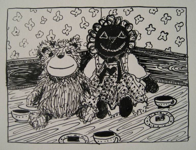 Play Time Drawing by Laura Darling | Saatchi Art