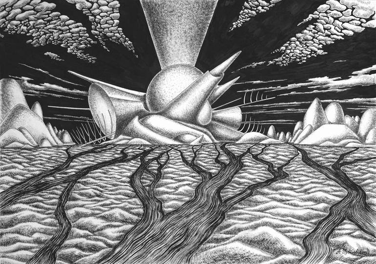 The repeater Drawing by Andrey Shuvalov | Saatchi Art