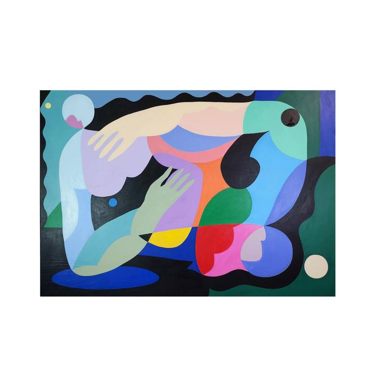 My day and your night Painting by Amy Kim | Saatchi Art