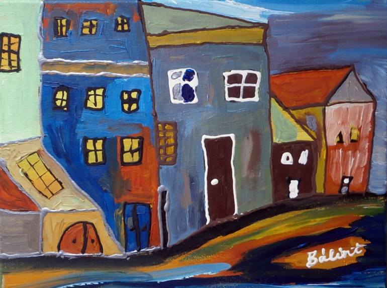 Empty street Painting by Sandor Balint | Saatchi Art