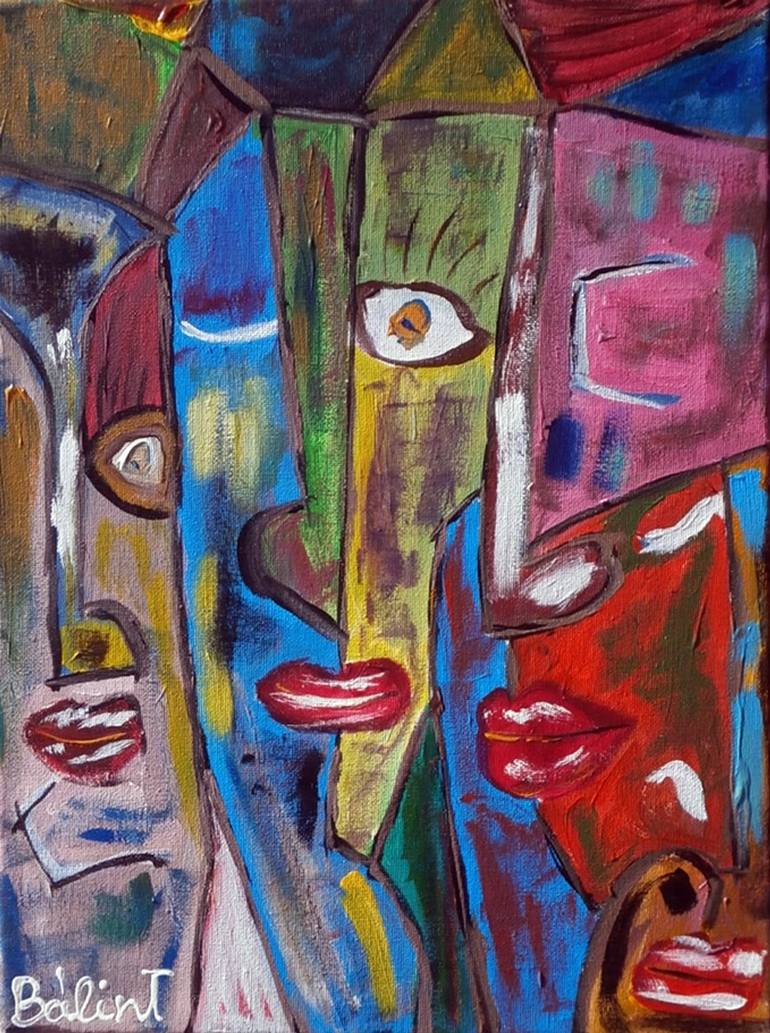 Faces Painting by Sandor Balint | Saatchi Art