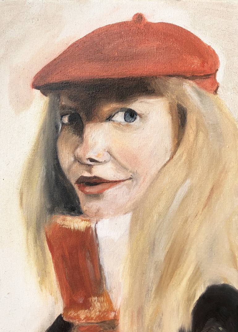 The Red one Painting by Anna Zozulia | Saatchi Art