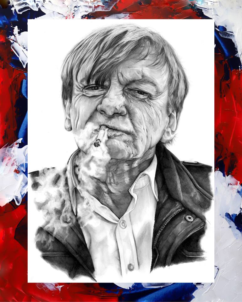 Mark E Smith Drawing by Natalie Fox-Bloor | Saatchi Art