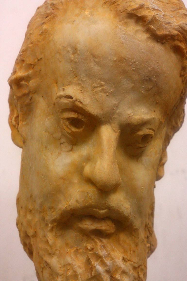 Portrait of Alexander Men Sculpture by Anna Startseva | Saatchi Art