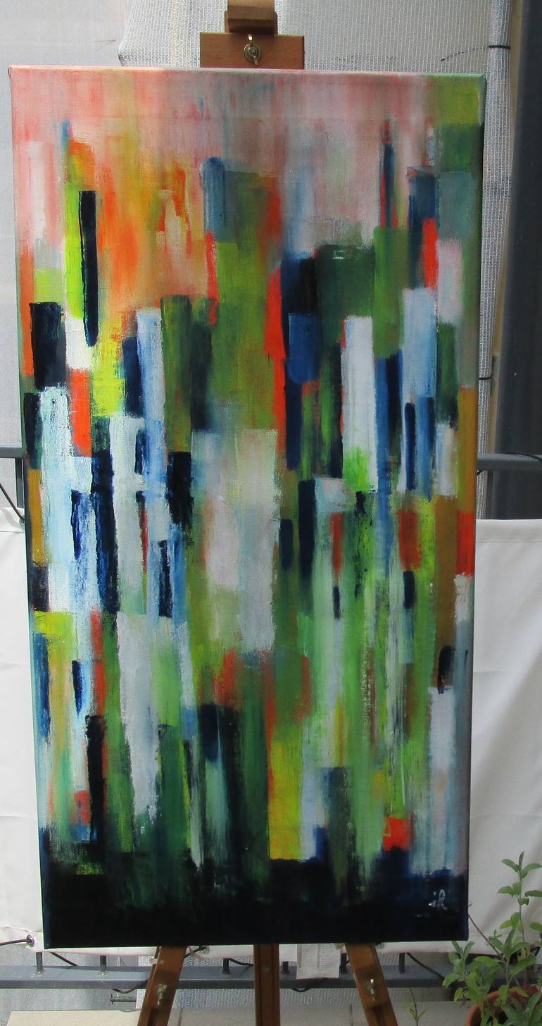 Piazza Venezia in Trieste Painting by Ingrid Knaus | Saatchi Art