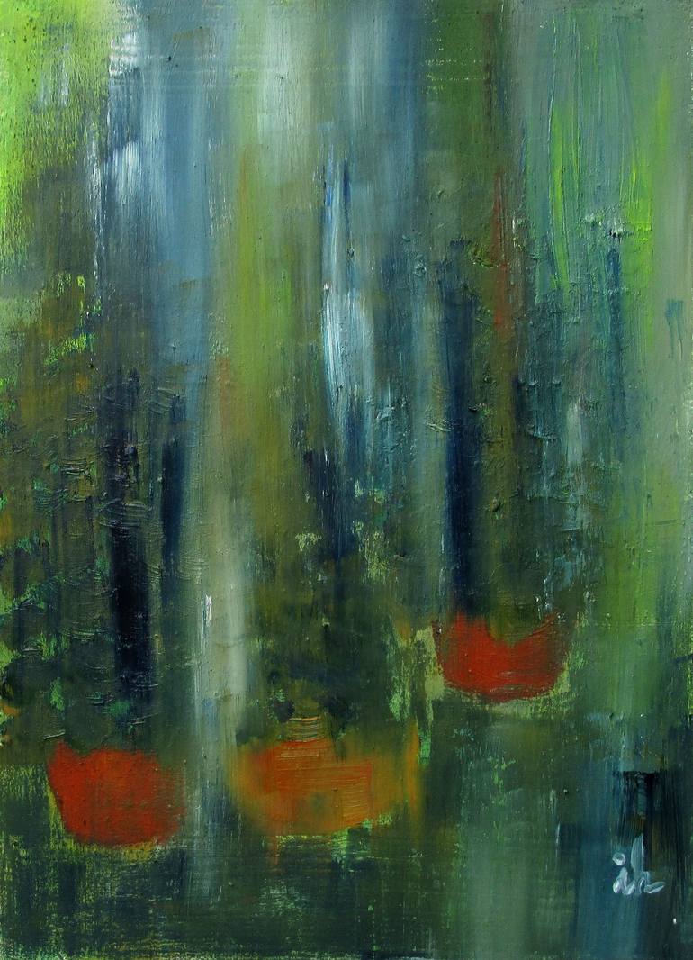 Basil in three pots Painting by Ingrid Knaus | Saatchi Art United Kingdom