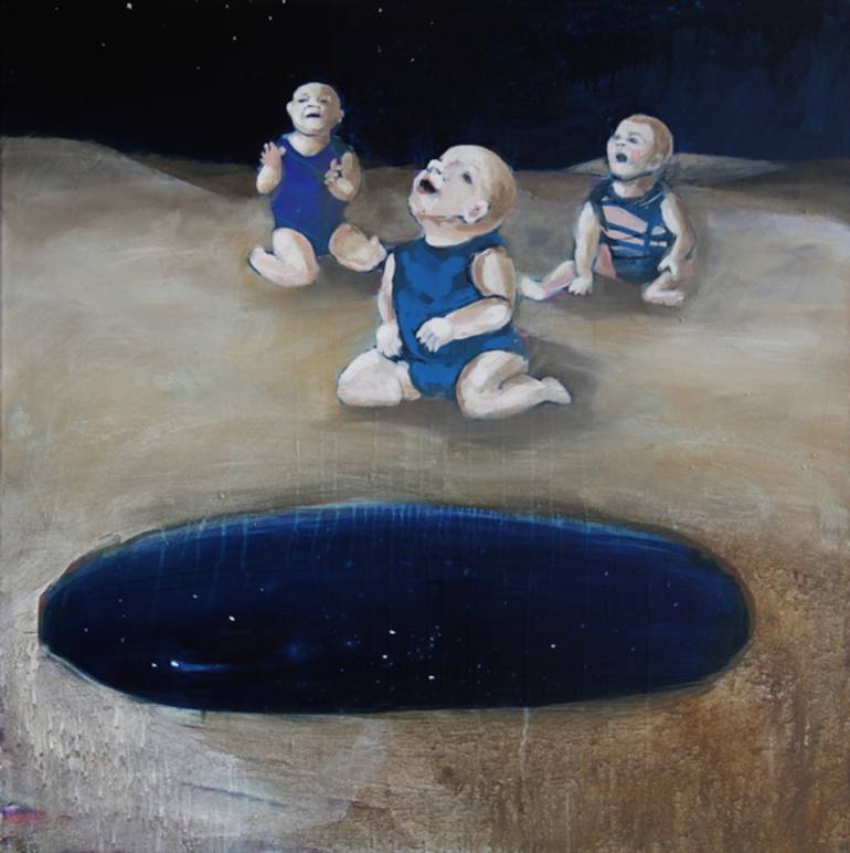 The three wise ones Painting by Petra Seibert | Saatchi Art