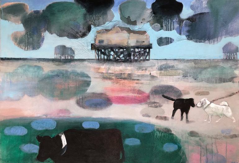 Es schnuppert Painting by Petra Seibert | Saatchi Art