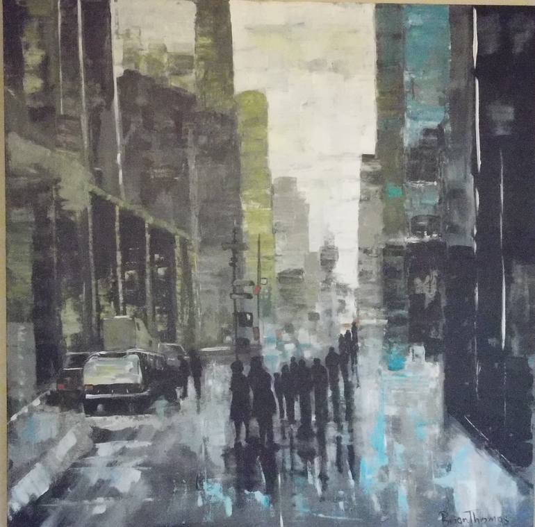 FIRST SNOW Painting by Brian Thomas | Saatchi Art