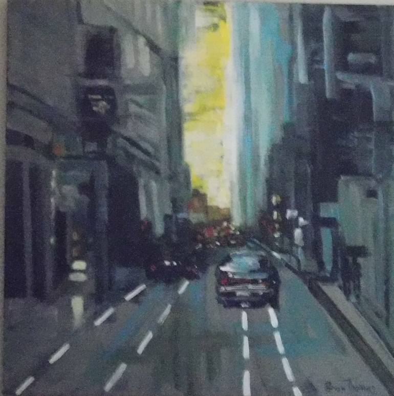 STREET LIFE Painting by Brian Thomas | Saatchi Art
