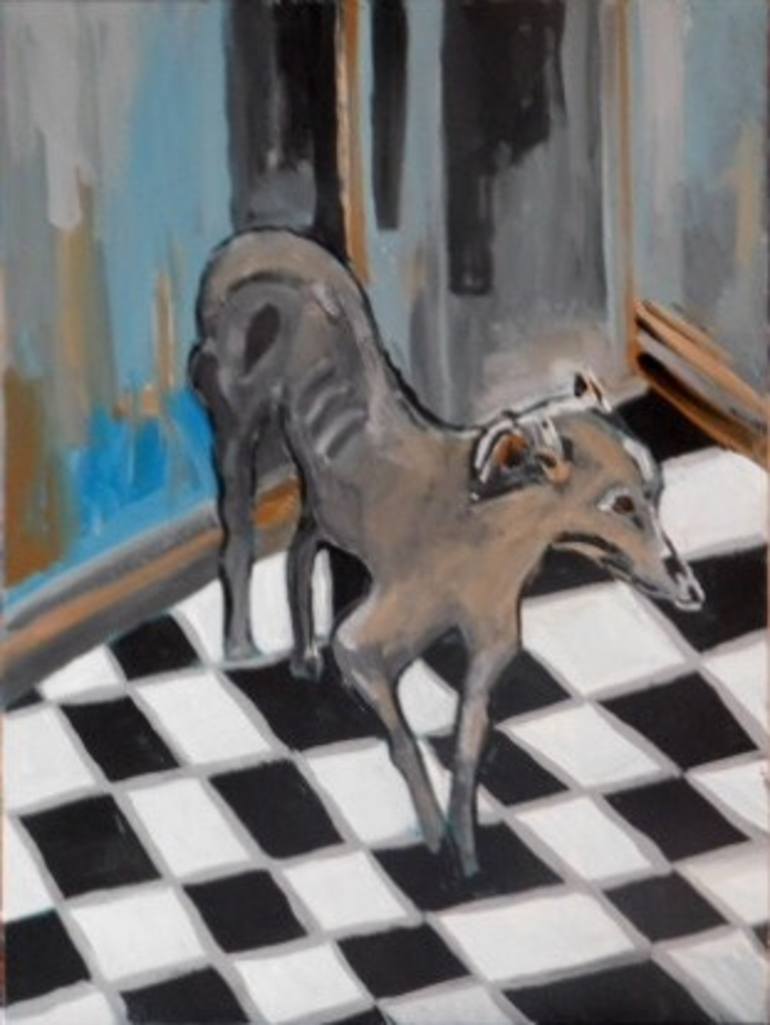 It's a dogs life Painting by Brian Thomas | Saatchi Art