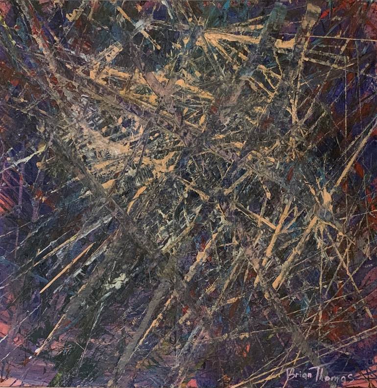 Star burst Painting by Brian Thomas | Saatchi Art