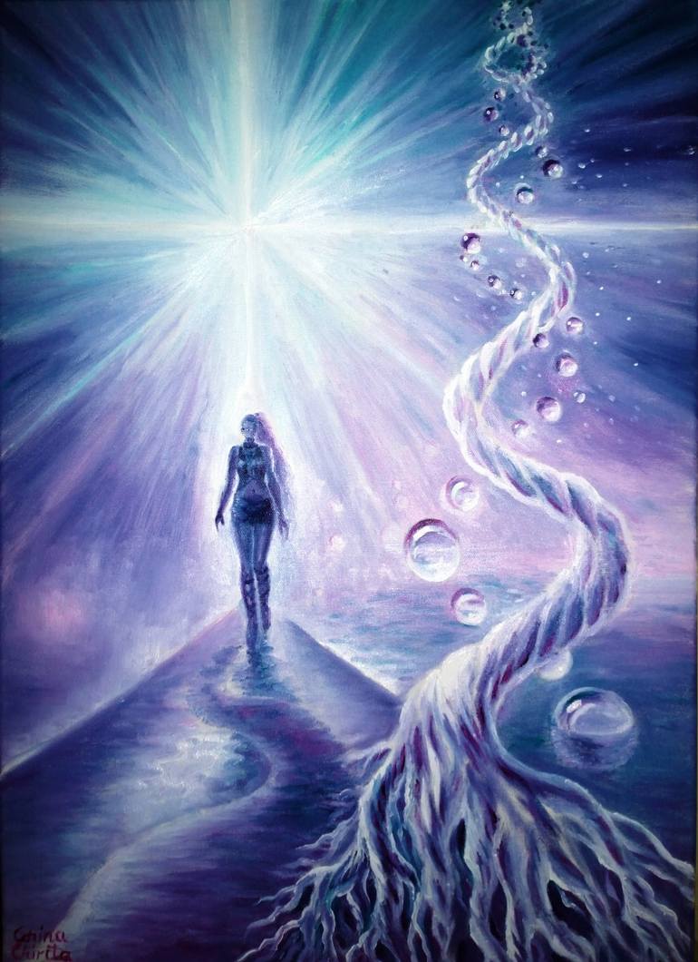 The way to the light Painting by Corina Chirila | Saatchi Art