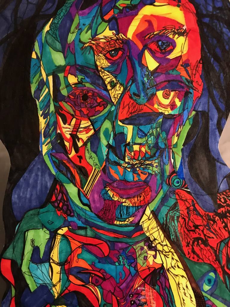 The Hypocrite & The High Priest Drawing by Kala Cullars | Saatchi Art