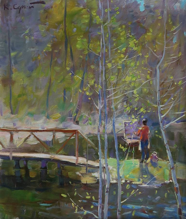 April Painting by Serhii Kovalenko | Saatchi Art