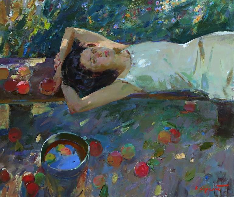 not a bright summer August Painting by Serhii Kovalenko | Saatchi Art