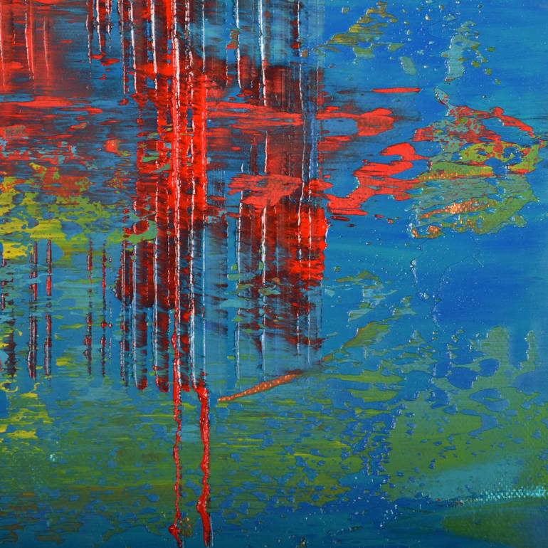 Red Structures 2 Painting by Kemal Yazici | Saatchi Art
