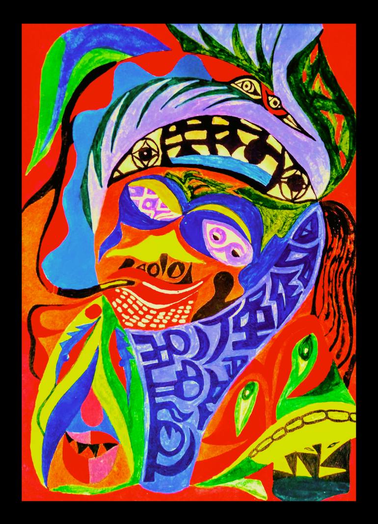 Girl from another planet Painting by Dmitry Borisov | Saatchi Art